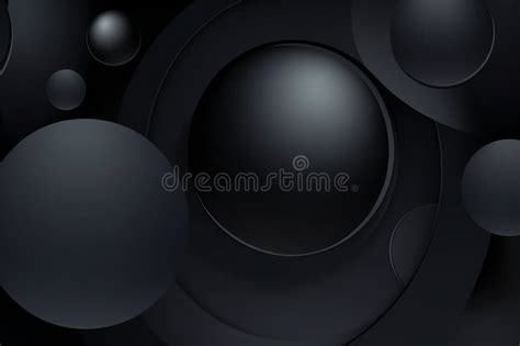 Simple Black Gradient Background For Product Abstract Backgrounds Stock Illustration