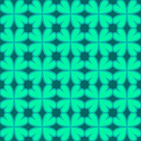 Green Clover Pattern Square 16383590 Vector Art At Vecteezy