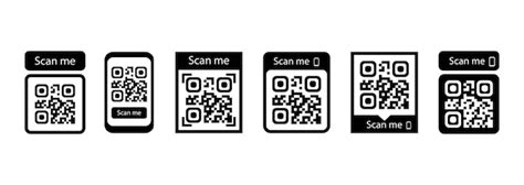 Premium Vector Scan Me Icon Set Qr Code For Payment
