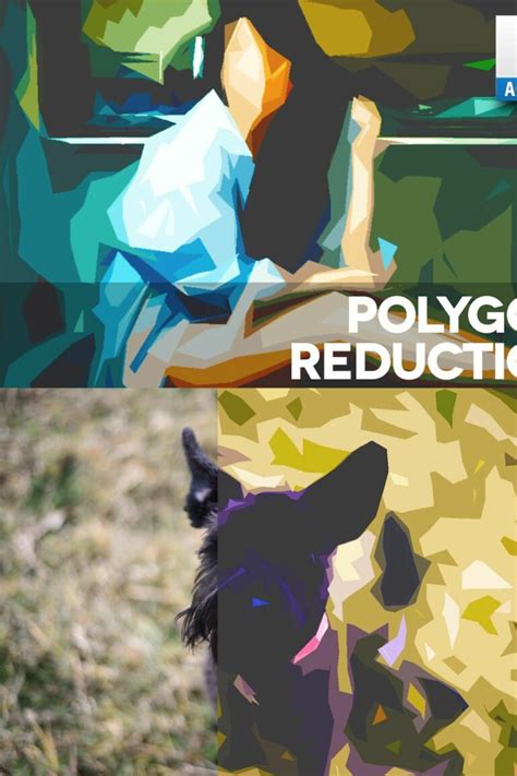 Polygon Reduction Photoshop Action Masterbundles