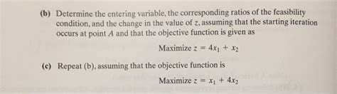 Solved 7 Consider The Two Dimensional Solution Space In