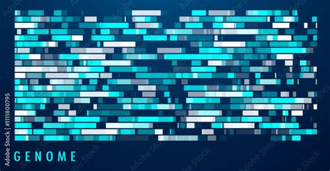 Big Data Visualization DNA Genomic Test Genom Map Abstract Infographics Representation