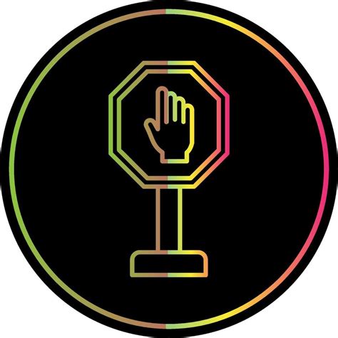 Stop Line Gradient Due Color Icon 39262063 Vector Art At Vecteezy