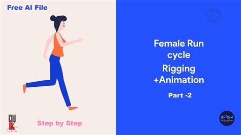 A Woman Running With The Text Female Run Cycle Rigging Animation Part 1