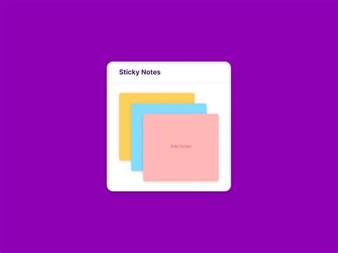 Daily Ui Challenge Notes Widget By Shruti Wagh On Dribbble