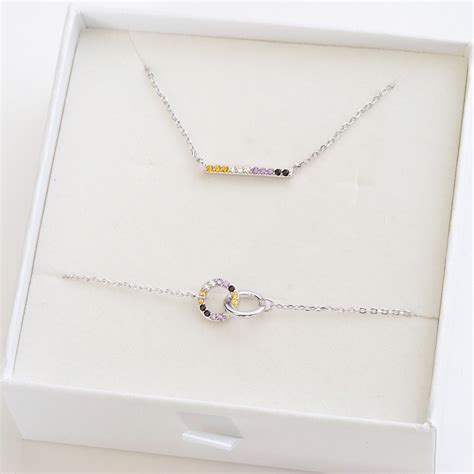 Non Binary Flag Jewellery Set Pridaura