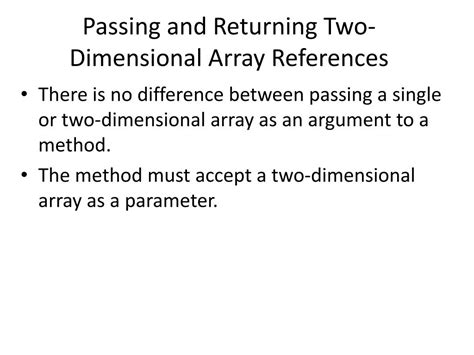 Ppt Two Dimensional Arrays And Arraylist Powerpoint Presentation