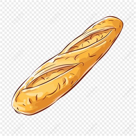바게트 클립 아트 프랑스 빵 만화의 간단하고 매력적인 그림 벡터 Png 일러스트 무료 다운로드 Lovepik