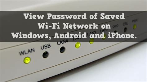 How To View Saved Wifi Password On Android Windows And Ios Guiding