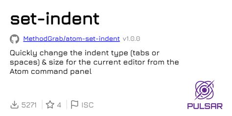 Set Indent