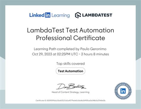 over the weekend i completed the learning path “lambdatest test