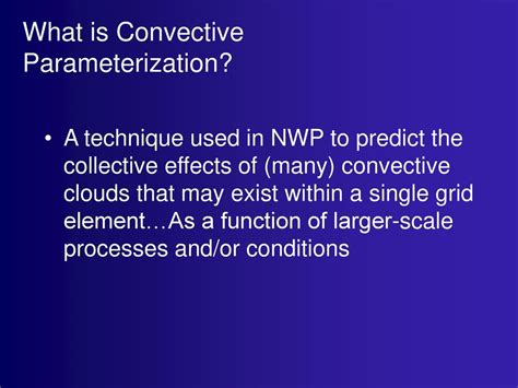Convective Parameterization Ppt Download