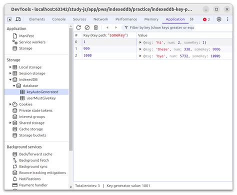 [js api] indexeddb의 keypath autoincrement 정리