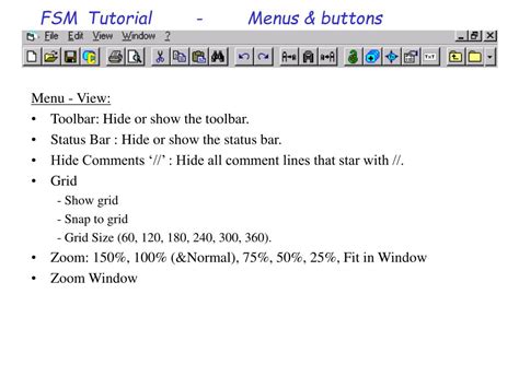 PPT FSM Tutorial PowerPoint Presentation Free Download ID