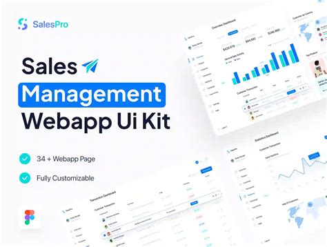sales pro sales management web app ui kit ui kits — ui custom
