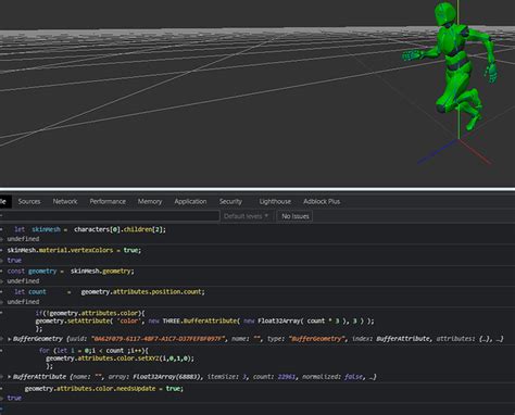 How To Dynamically Modify Buffergeometry Color Attributes On A Loaded