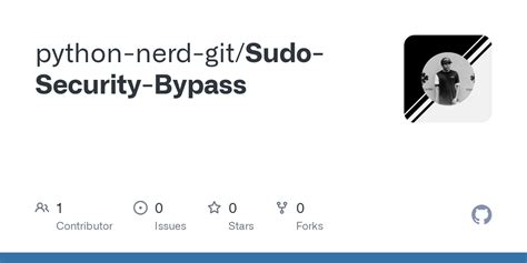 github python nerd git sudo security bypass