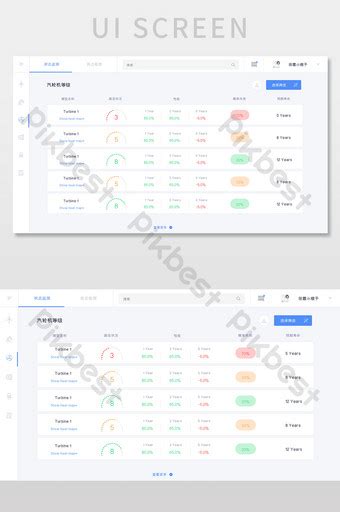 blue data visualization web ui interface design sketch ui free