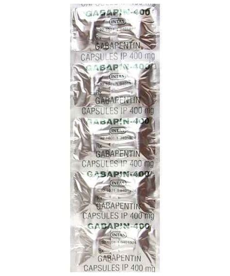 Gabapin 400 Gabapentin Capsule Packaging Size 10 Capsules In 1 Strip At Rs 216 Stripe In Surat