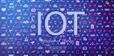 Internet Of Things IoT And Networking Concept For Connected Devices Stock Vector Illustration