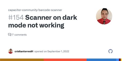 Scanner On Dark Mode Not Working Issue 154 Capacitor Community Barcode Scanner GitHub