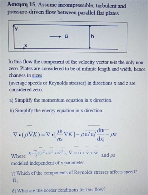 solved pressure driven flow between parallel flat plates