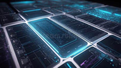 Quantumquotient S Cutting Edge Data Landscape Ai Generate Stock Illustration Illustration Of