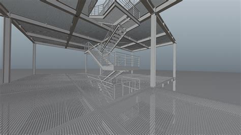 Modular Expandable Metallic Structure 3d Model Cgtrader