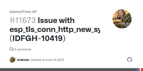 Issue With Esptlsconnnewsync Idfgh 10419 · Issue 11673