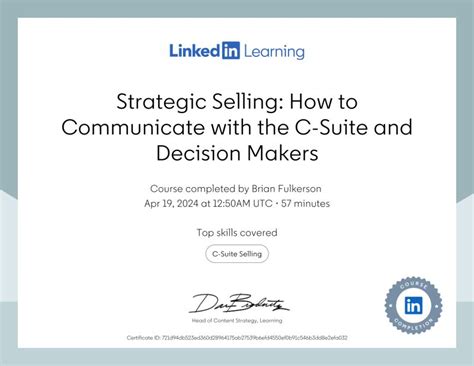 Brian Fulkerson On Linkedin Certificate Of Completion