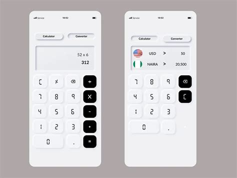 Neumorphic Calculator Ui Designs Themes Templates And Downloadable Graphic Elements On Dribbble