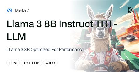 llama 3 8b instruct trt llm model library