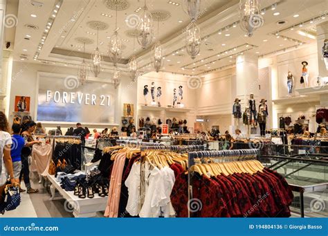 Forever 21 Indoor Store In Times Square Manhattan New York City