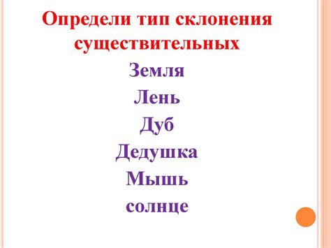 Склонение имён существительных Online Presentation