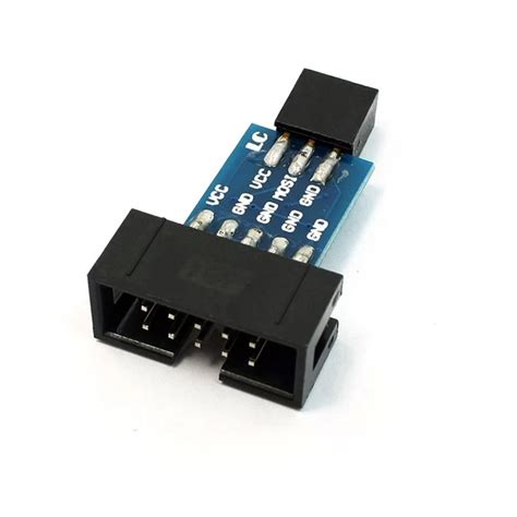 Usb Avrisp Usbasp Isp Stk500 10 Pin Convert To 6 Pin Adapter Board