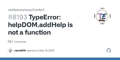 Typeerror Helpdomaddhelp Is Not A Function · Issue 8193