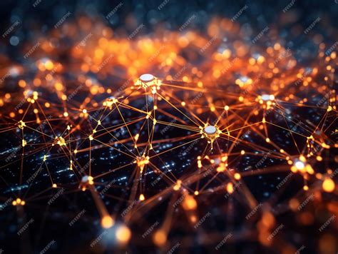 Premium Ai Image Abstract Digital Network Connection