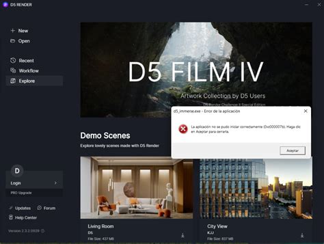 Cannot Run D5 Get Help D5 Render Forum