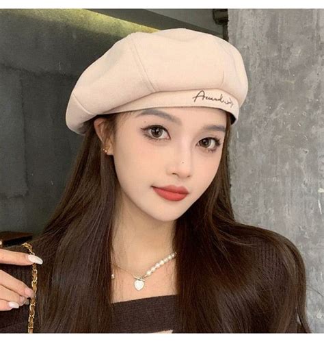 영문포인트 알바모자 화가모자 바리스타 카페 베레모 티몬