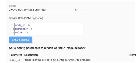 Cant Set Parameter Using Tconfigparameter Z Wave Home Assistant Community