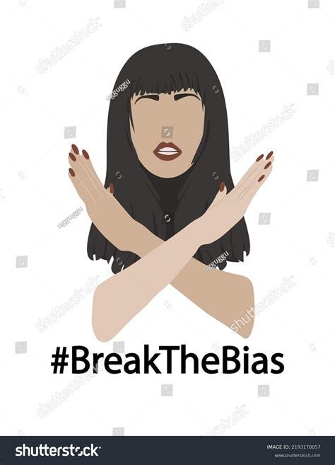 Break Bias Concept Head Light Skinned Stock Vector Royalty Free 2193170057 Shutterstock