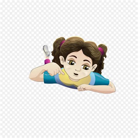 趴着的小女孩png图片素材下载 图片编号qlbejwlz 免抠素材网