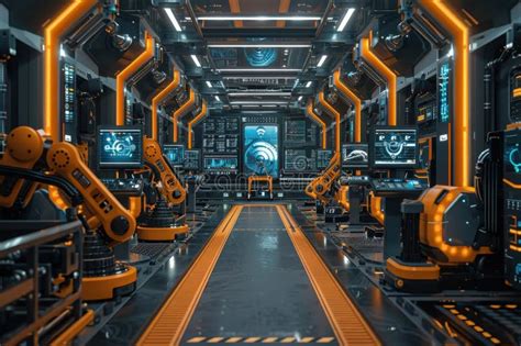 Advanced High Precision Robot Arms On Fully Automated Assembly Line In