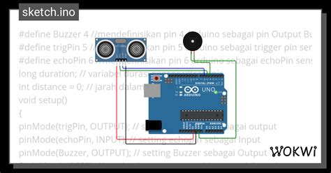 Sensor Parkir Wokwi ESP STM Arduino Simulator