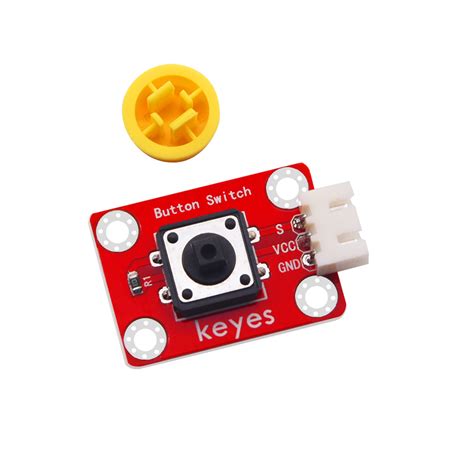 Keyes电子积木大按键轻触开关按钮模块兼容arduino Micro Bit环保 防反插接口 配3p线