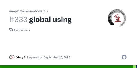 global using · issue 333 · unoplatform uno toolkit ui · github