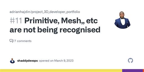 Primitive Mesh Etc Are Not Being Recognised Issue Adrianhajdin Project D Developer