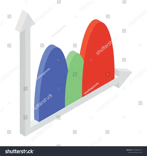 Vektor Stok Curved On Graph Chart Represent Graphical Tanpa Royalti 1969939114 Shutterstock