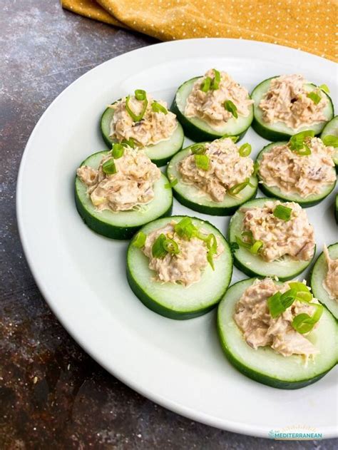 Spicy Tuna Cucumber Bites