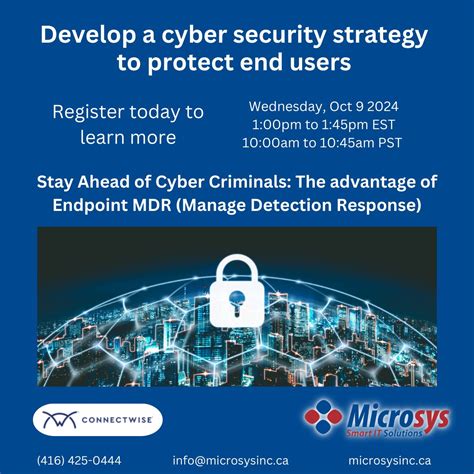 Microsys On Linkedin Cybersecurity Security Mdr Onlinesafety Secure Cybercriminal…